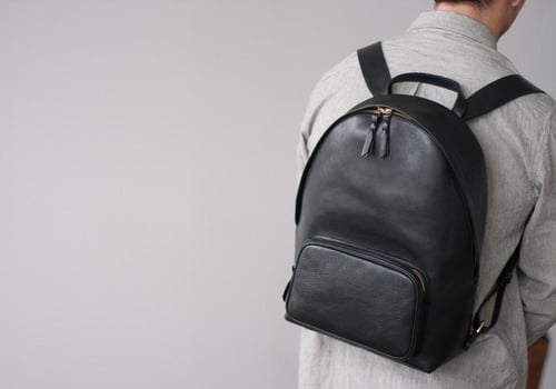 Profiling the Leather Zipper Backpack