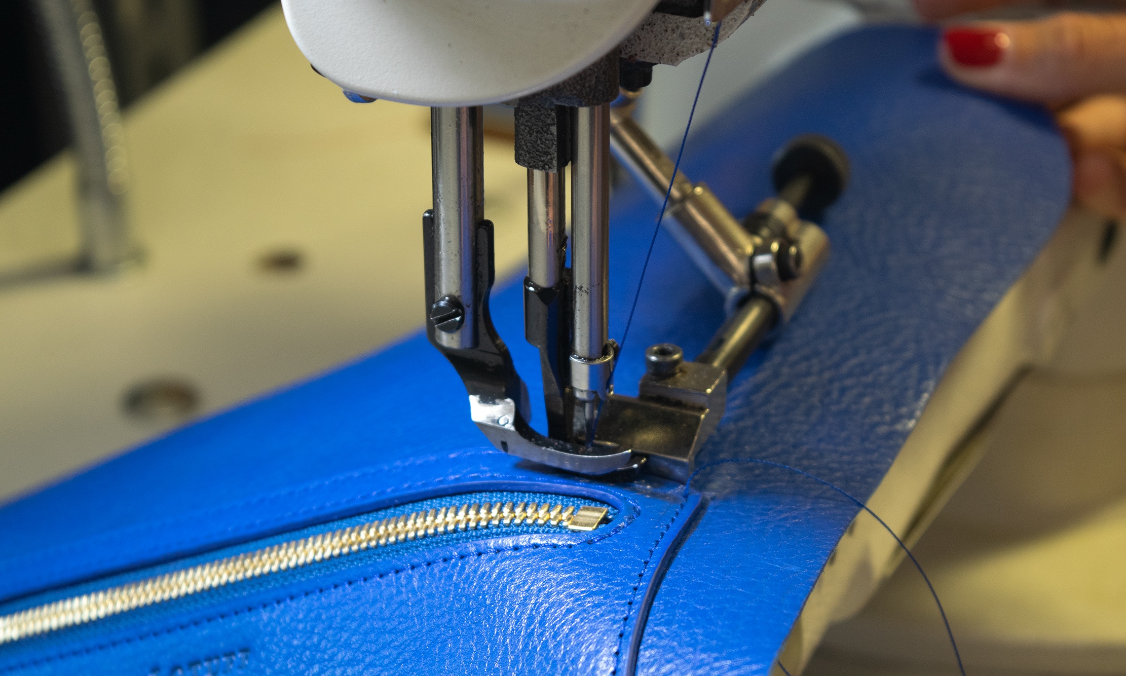 Stitching the Arc Shoulder Bag