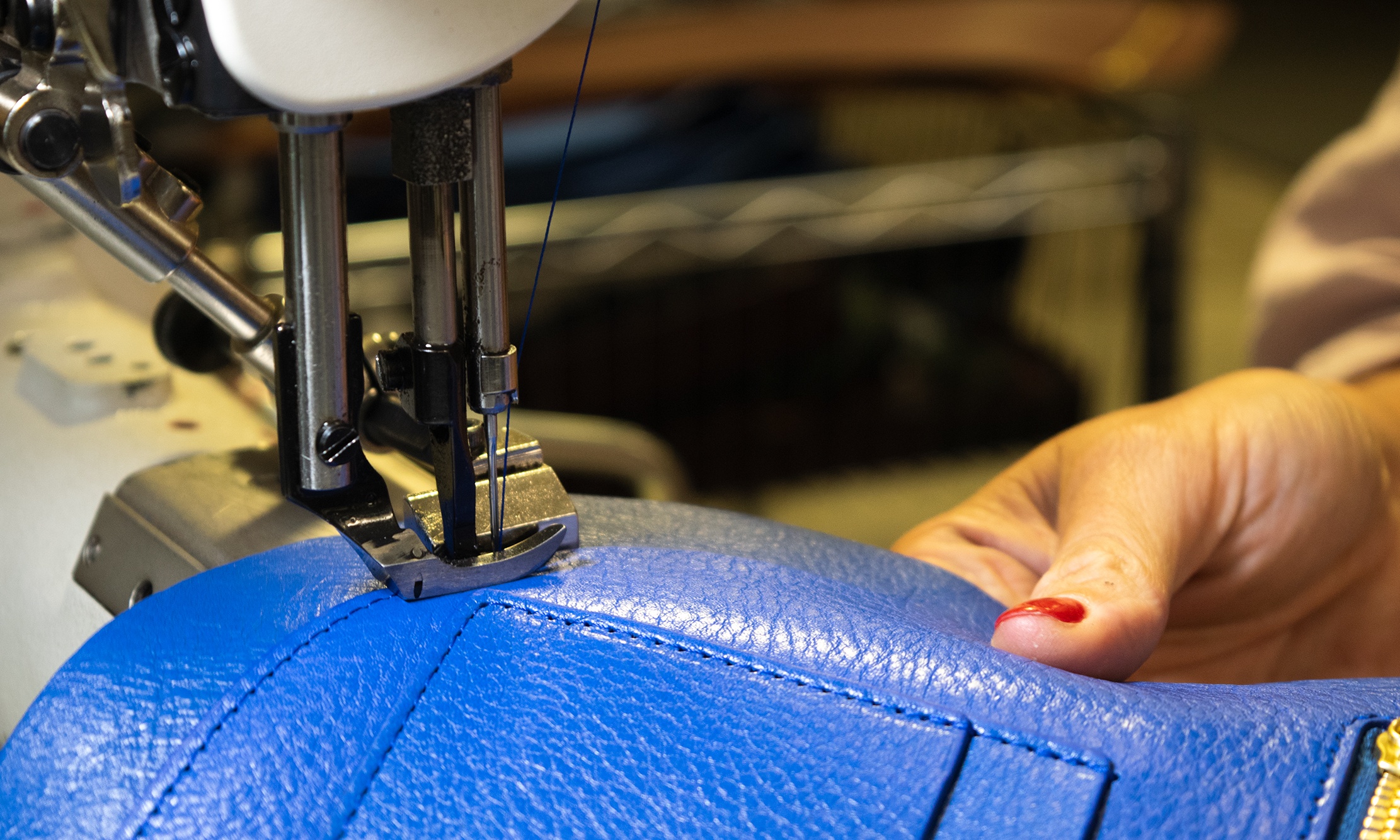 Stitching the Arc Shoulder Bag